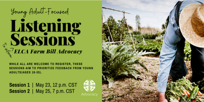ELCA Farm Bill Listening Sessions - ELCA Advocacy » ELCA Advocacy - Evangelical Lutheran Church ...