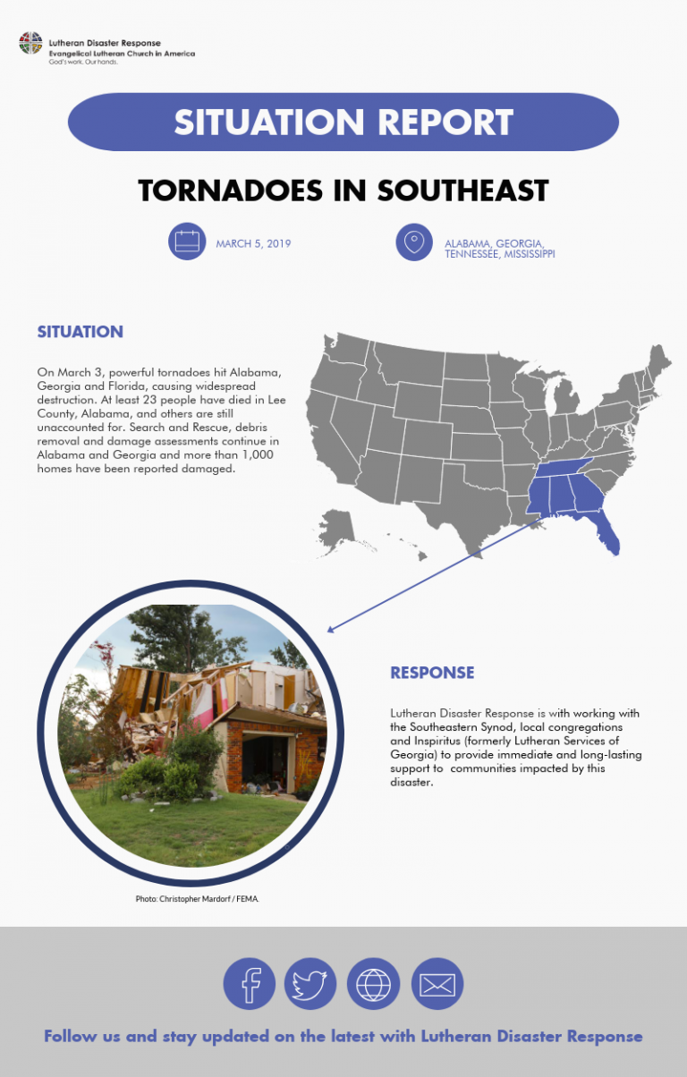 Situation Report: Tornadoes and Flooding in the Southeastern United ...